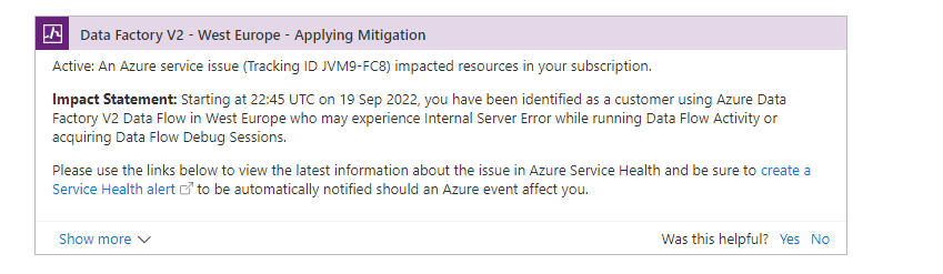 Azure Synapse Analytics Failed to setup debug session - Microsoft Q&A