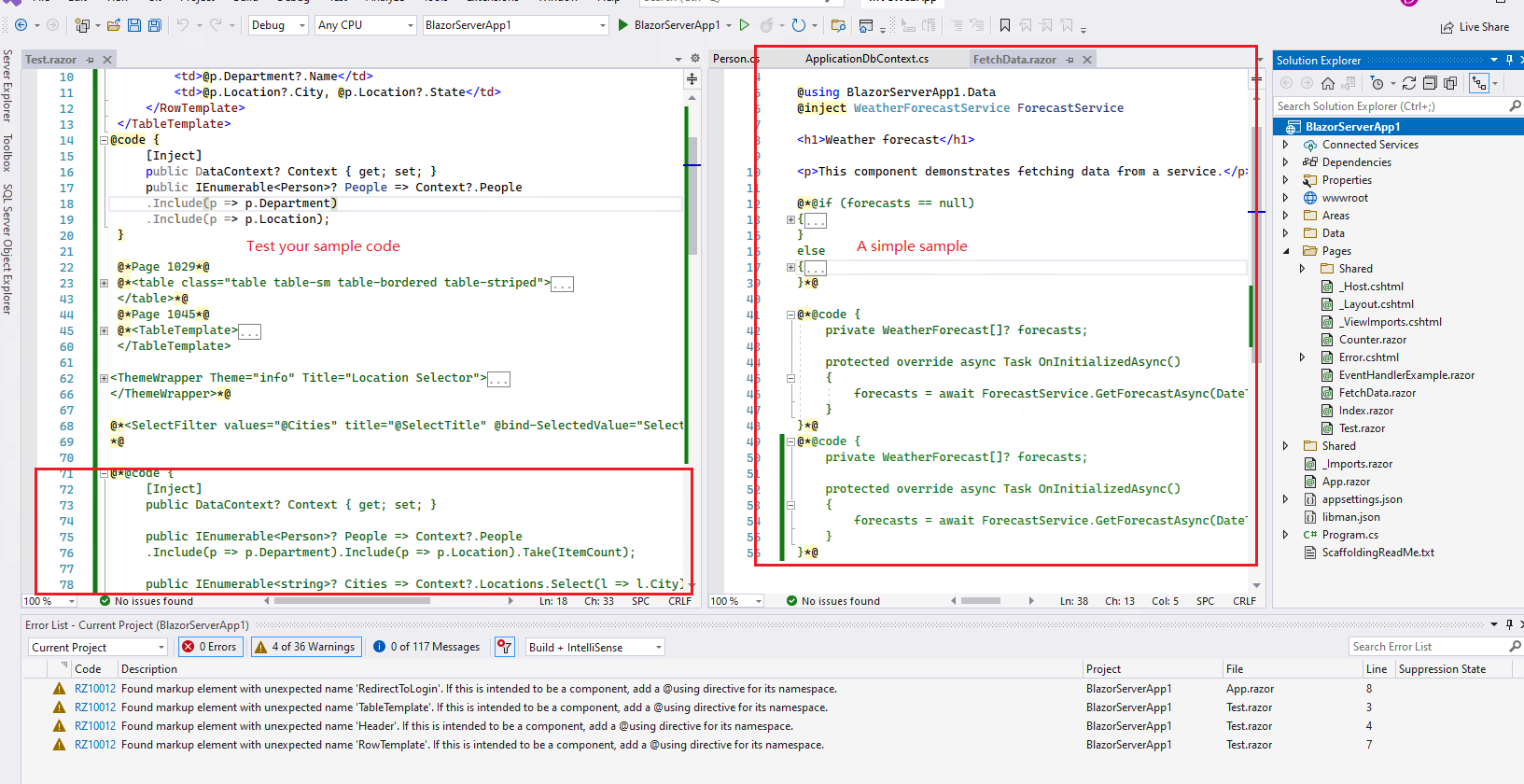 What Is Wrong With The Commenting In Cshtml When Using Any Razor Code Razor Page Blazor Etc