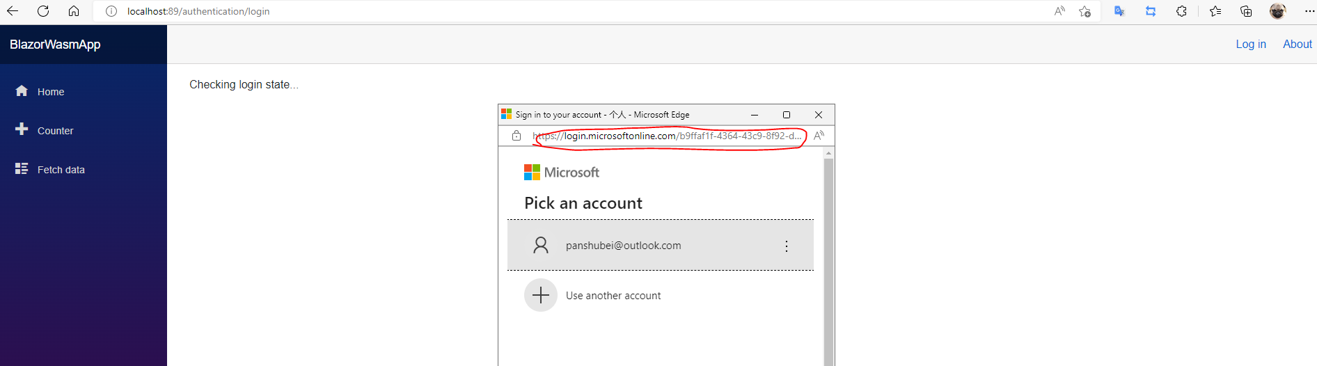 Error In Login Via Azure Active Directory Authentication On Iis Server In Blazor Webassembly