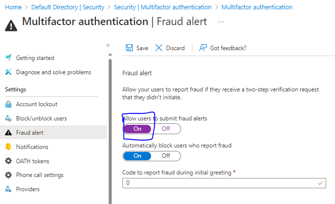 Allow Users To Submit Multifactor Authentication Fraud Alerts In Azure Ad Using Graph Api
