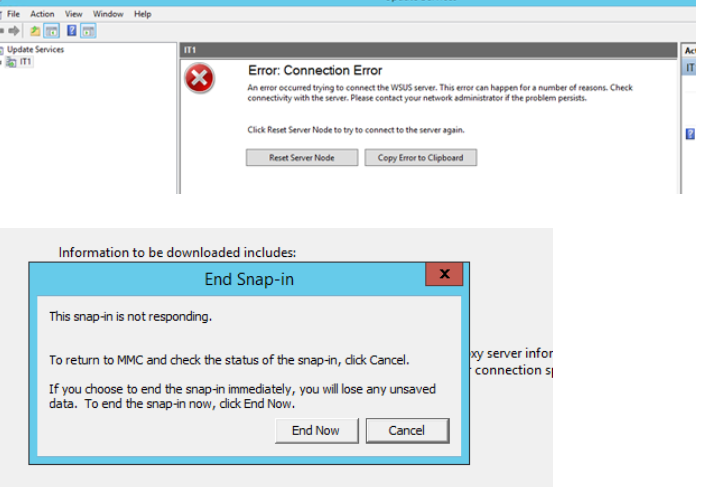 Wsus Connection Error Microsoft Qanda