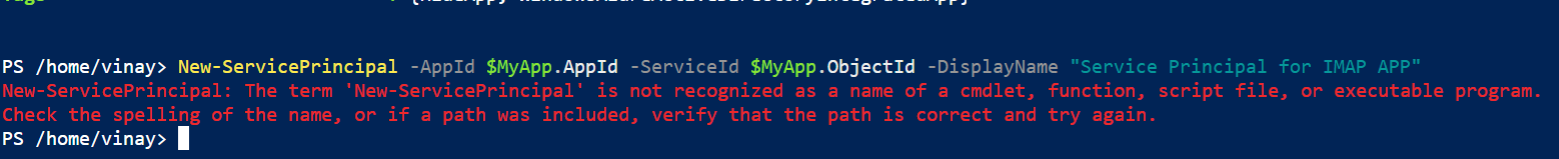Facing : Connect-ExchangeOnline: A parameter cannot be found that ...