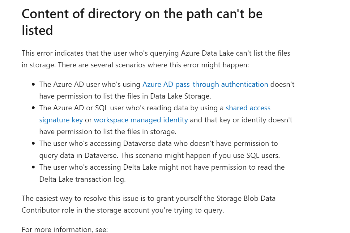 Connect Serverless Sql Pool And Power Bi Using A Data Base User Microsoft Qanda