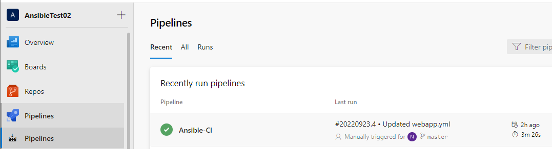 not able to run ansible playbook form devops CD pipeline to remote VM created in Azure Portal ...