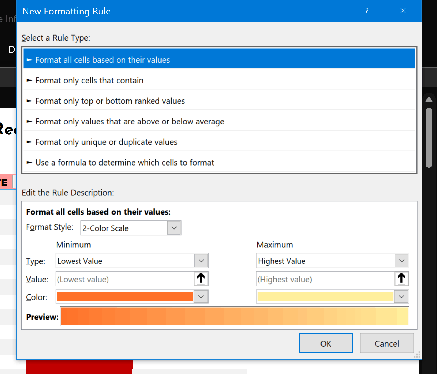 Why does conditional formatting of a pivot table not carried over to new data provided when the ...