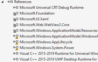 Project references in a WinUI 3 C++ project - Microsoft Q&A