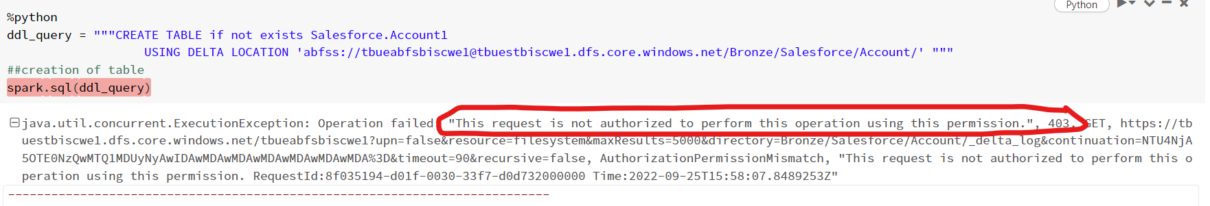 External Table issue in dedicated pool - Microsoft Q&A