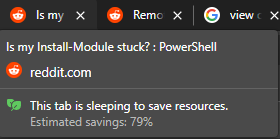 Sleeping tabs do not honor inactivity threshold of 2 hours - Microsoft Q&A