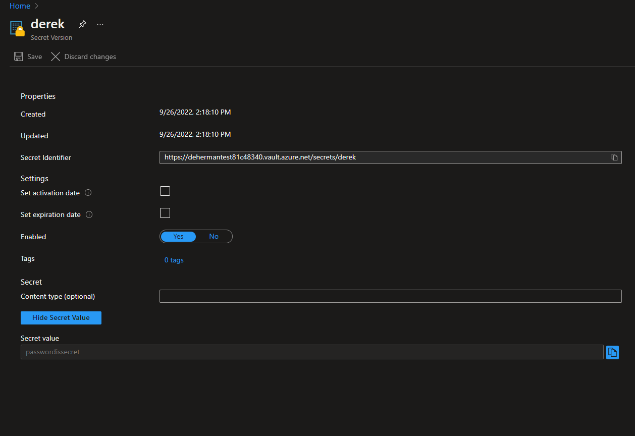 Devtest Labs How Can I See The Secret Values Microsoft Qanda