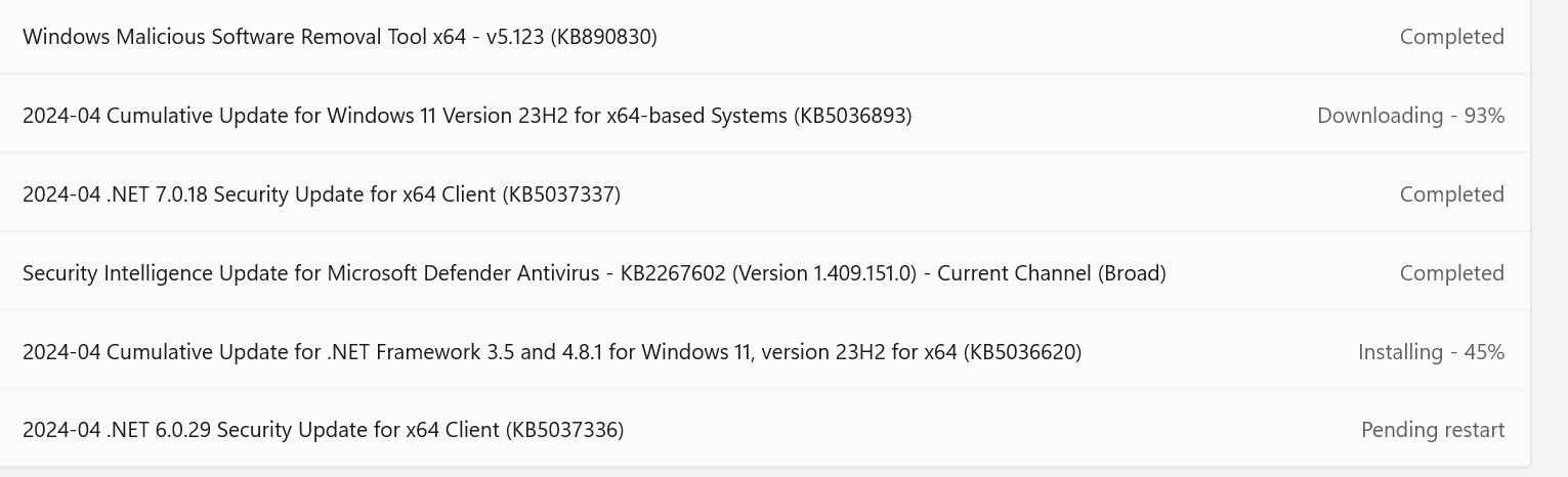 Build 22631.3447, kb5036893 out to R.P. and public. - Microsoft Q&A