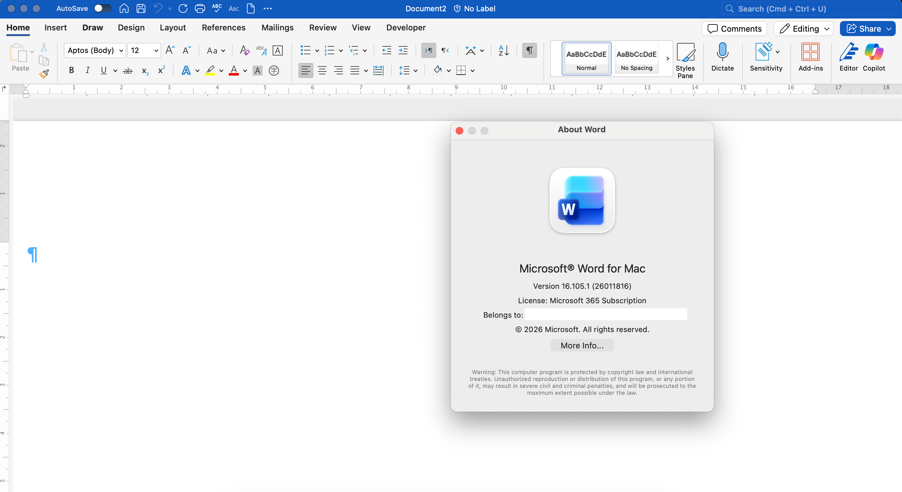 How to turn off Copilot icon in Word for Mac (Microsoft® Word for Mac ...