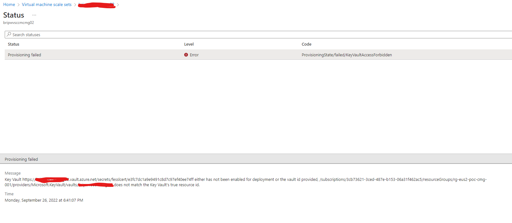 502 bad gateway after CMG Provisioned - Microsoft Q&A