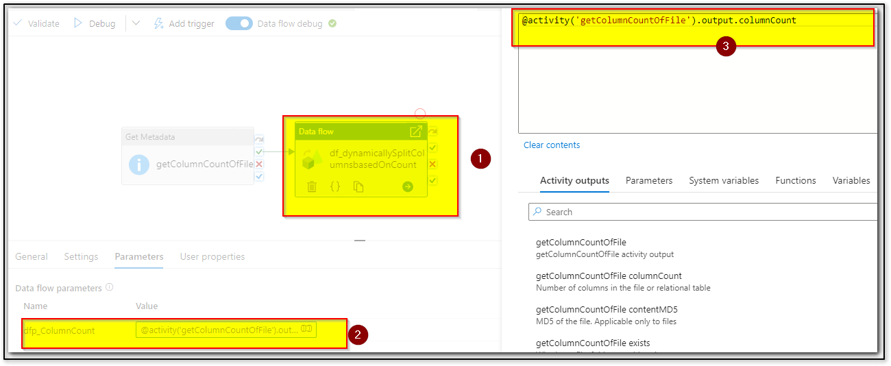 How can I, based on a ratio, split vertically a stream with a large number of columns using ...