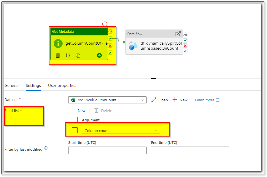 How can I, based on a ratio, split vertically a stream with a large number of columns using ...