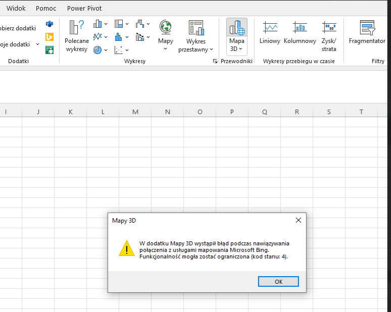 Excel 3d Map Feature Error 3d Maps Encountered An Error While 3515