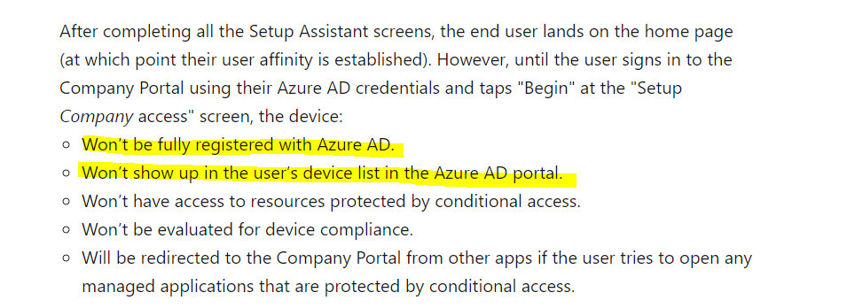 Supervised iOS devices and how to register them properly with Azure AD ...