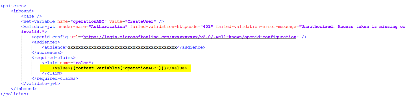 jwt policy use variable in role claim - Microsoft Q&A