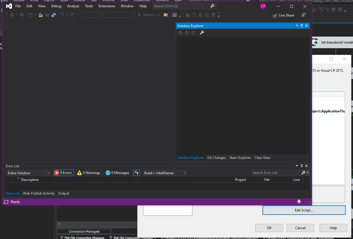 Ssis Script Task Edit Script Not Working Microsoft Qanda 9250