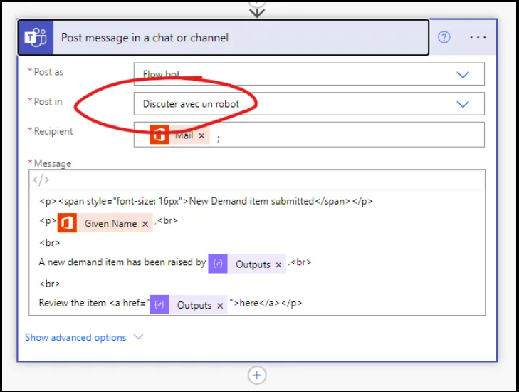 Non-English text appearing in Power Automate steps - Microsoft Q&A