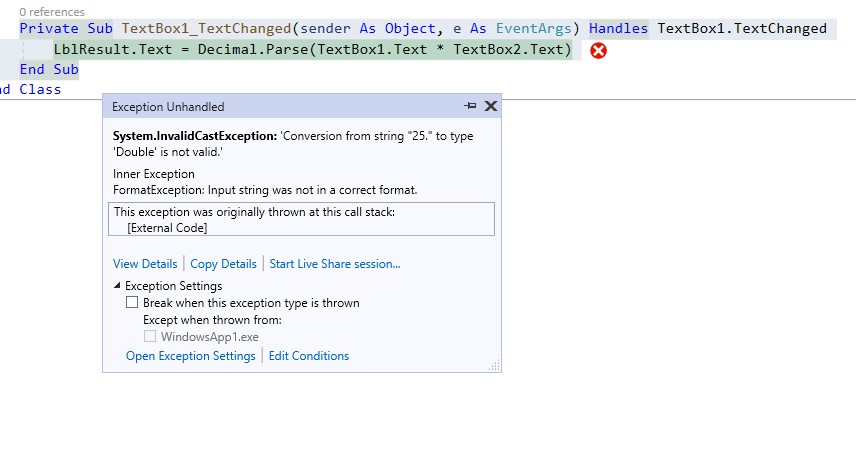 Conversion From String 25 To Type Double Is Not Valid Microsoft Qanda