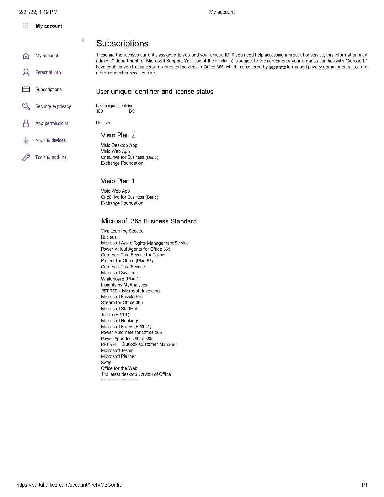 Cancel subscription to Visio Plan 1 and 2 - Microsoft Q&A