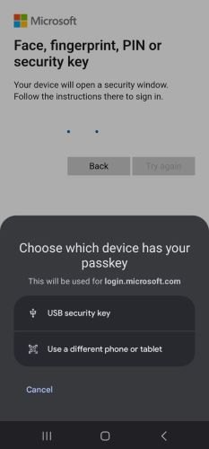 Cannot Use NFC Security Key to Sign into Microsoft Account on Mobile ...