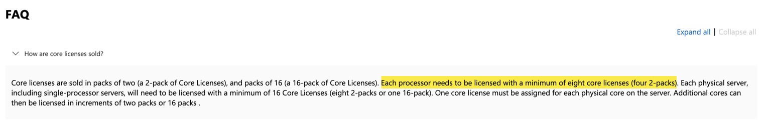 Is It Possible To License 8 Core Windows Server With A 2 Core License