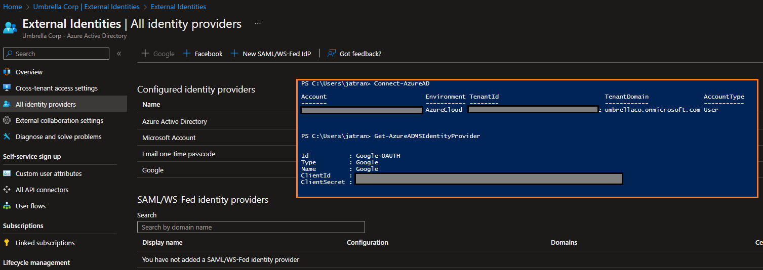 Error occurred while executing Deleting Identity Providers - Microsoft Q&A Error occurred while executing Deleting Identity Providers - Microsoft Q&A