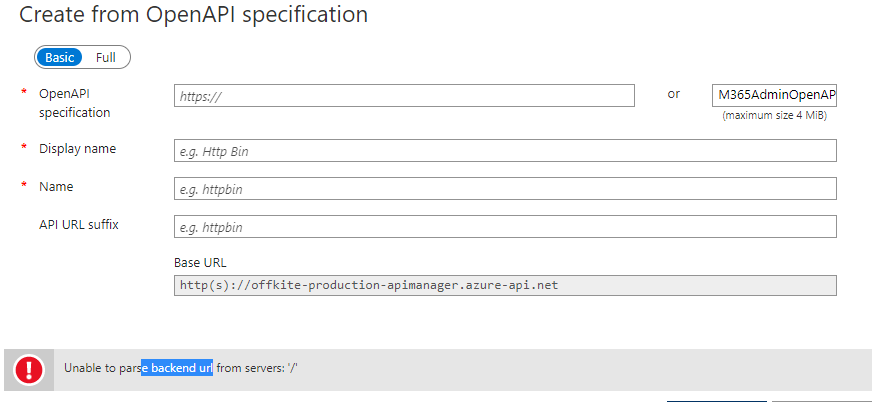 Azure API Manager OpenApiSpecification parser error for valid json ... Azure API Manager OpenApiSpecification parser error for valid json ...