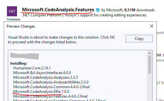 Why Am I Getting The Build Error Unable To Find Package Microsoft Codeanalysis Elfie When
