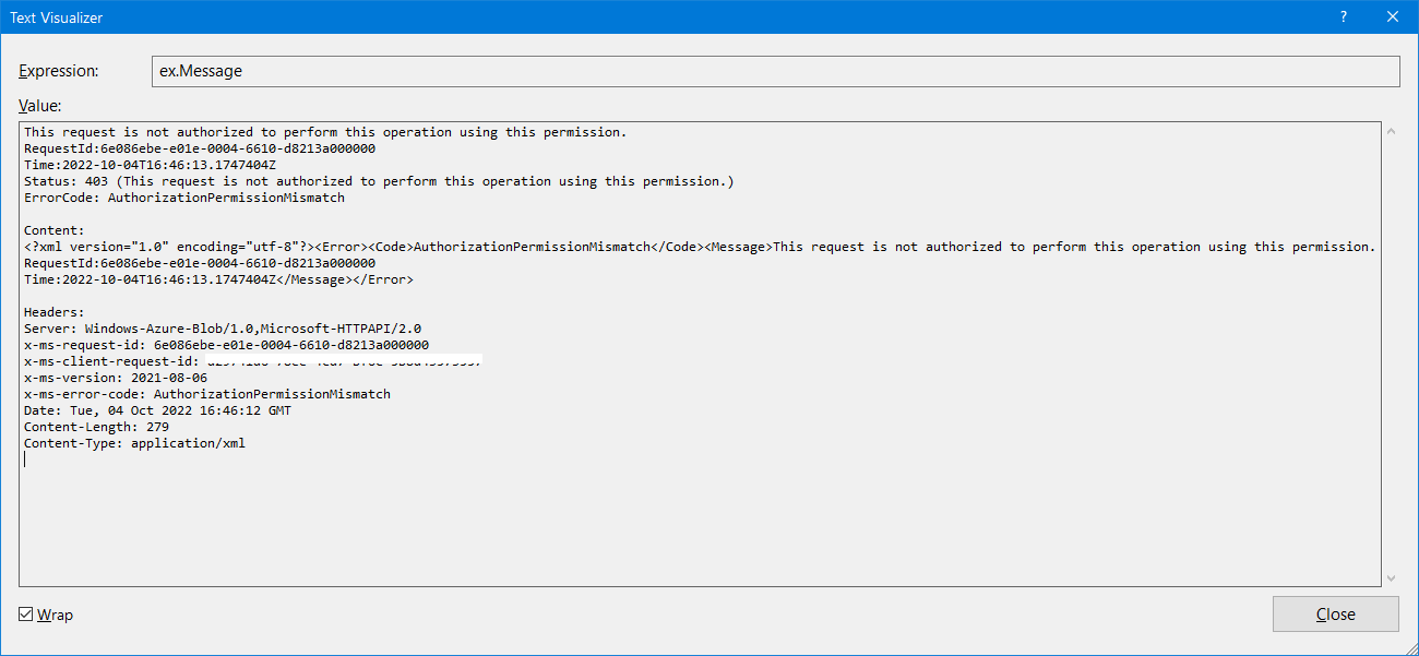 Accessing Blob Content Using A Managedidentity Is Failing With Authorizationpermissionmismatch