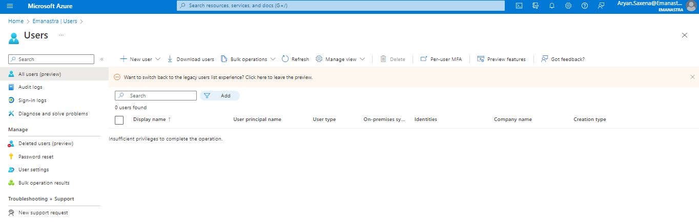 Error Occurred While Executing Deleting Identity Providers Microsoft Qanda
