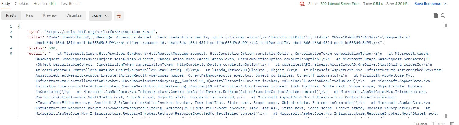 Follow Item not working Microsoft Graph API - Microsoft Q&A