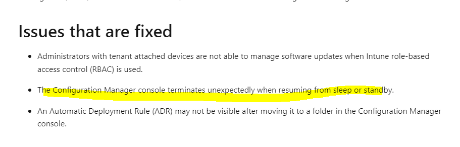 MECM console crashes when opening Hierarchy Settings - Microsoft Q&A MECM console crashes when opening Hierarchy Settings - Microsoft Q&A