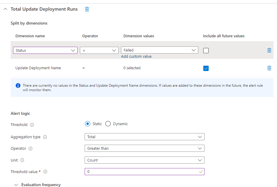 Alerting for Failed update deployments for Azure VM's? - Microsoft Q&A Alerting for Failed update deployments for Azure VM's? - Microsoft Q&A