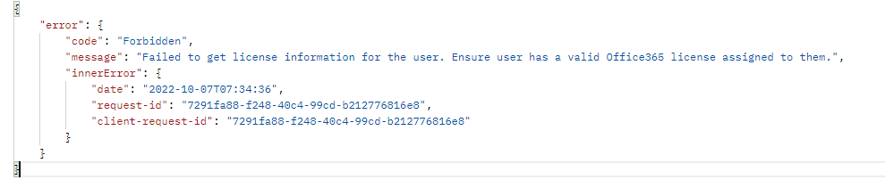 Got Follow Error When Using Graph Api Create Chat Failed To Get 0736