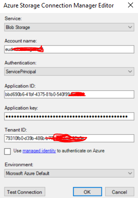 SSIS Azure Blob Upload Task: unable to create blob container - Microsoft Q&A