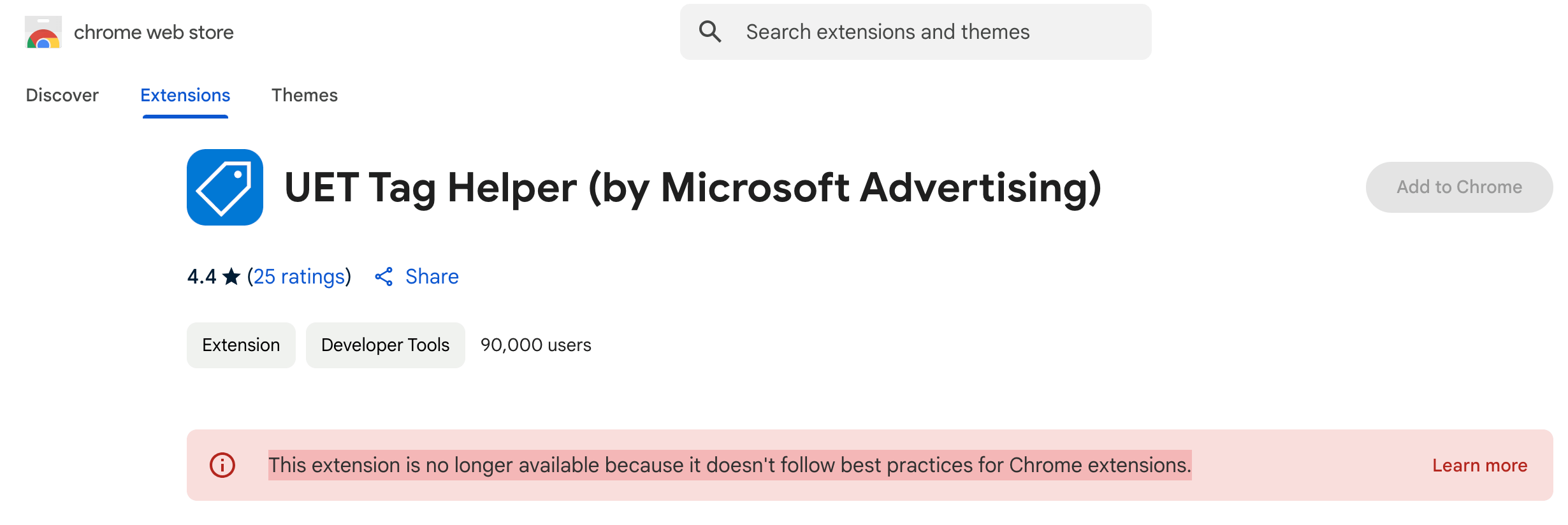 UET Tag Helper - Chrome Issues - Microsoft Q&A