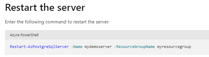 Azure Postgresql stuck in restart state for long time - Microsoft Q&A