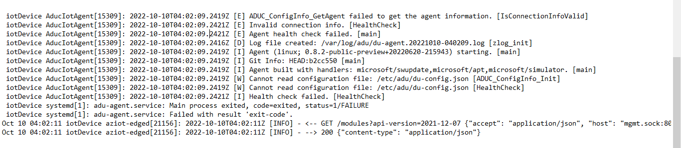 Azure Device Update Agent Unable To Connect From Device Microsoft Qanda