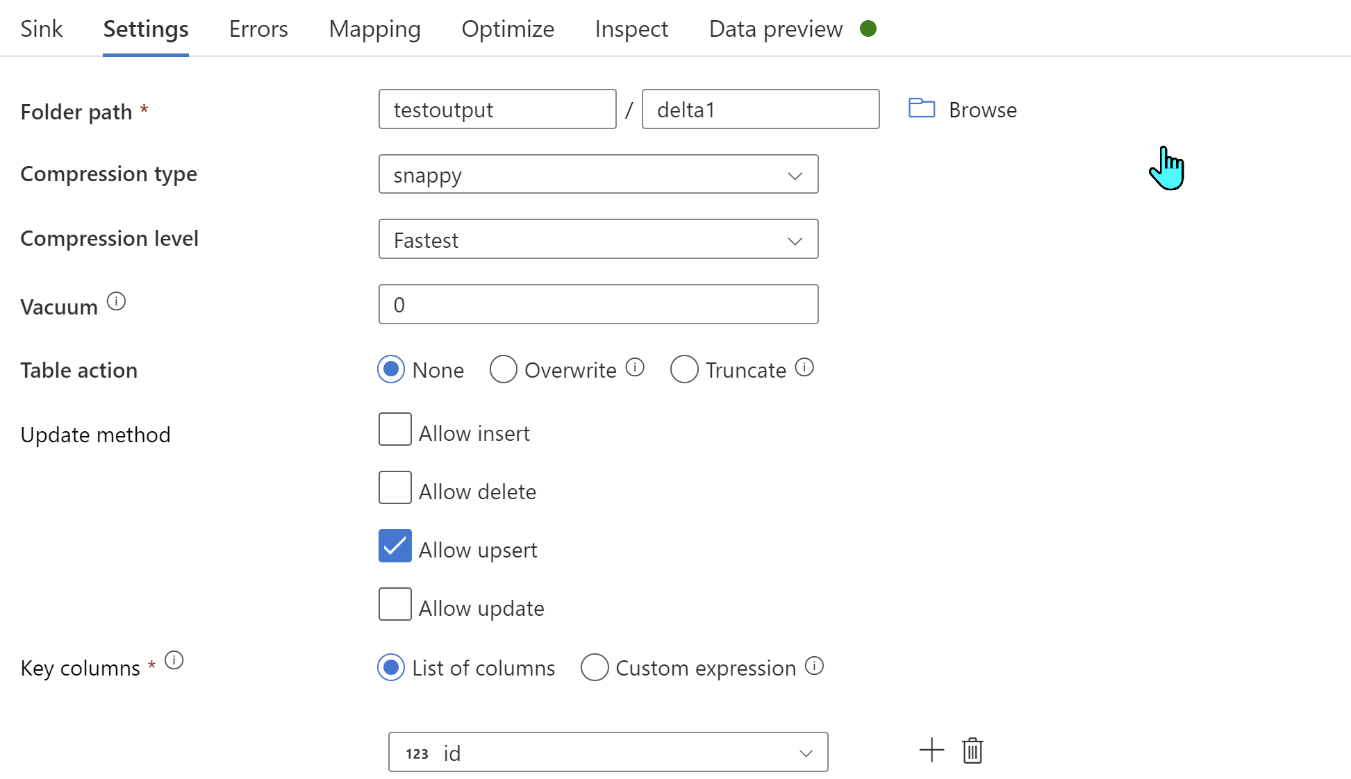 issue in delta sink - add new column - Microsoft Q&A issue in delta sink - add new column - Microsoft Q&A