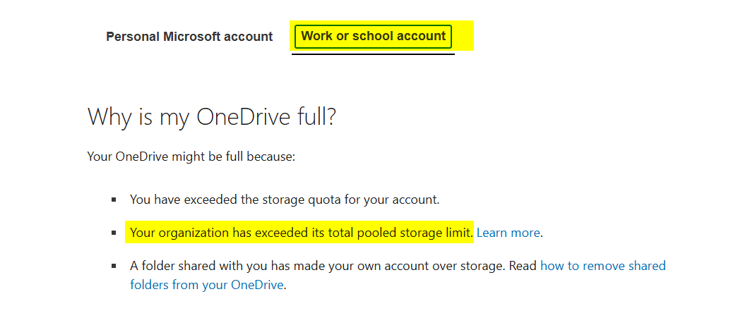 My storage is full - Microsoft Q&A