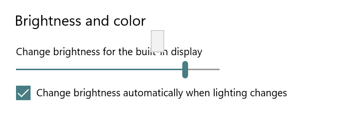 Screen dims or brightens depending on how white or black the screen is ...