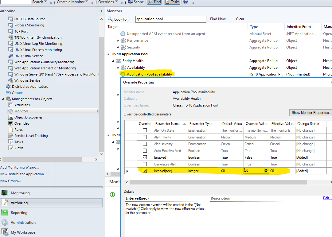 App Pool Monitoring fault tolerance - Microsoft Q&A