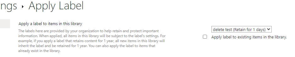 Retention label job is not triggering in Microsoft 365 - Microsoft Q&A
