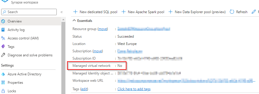 Azure Synapse Analytics Accessdeniedexception 6002 And 403 Errors From Firewall Rules 0031