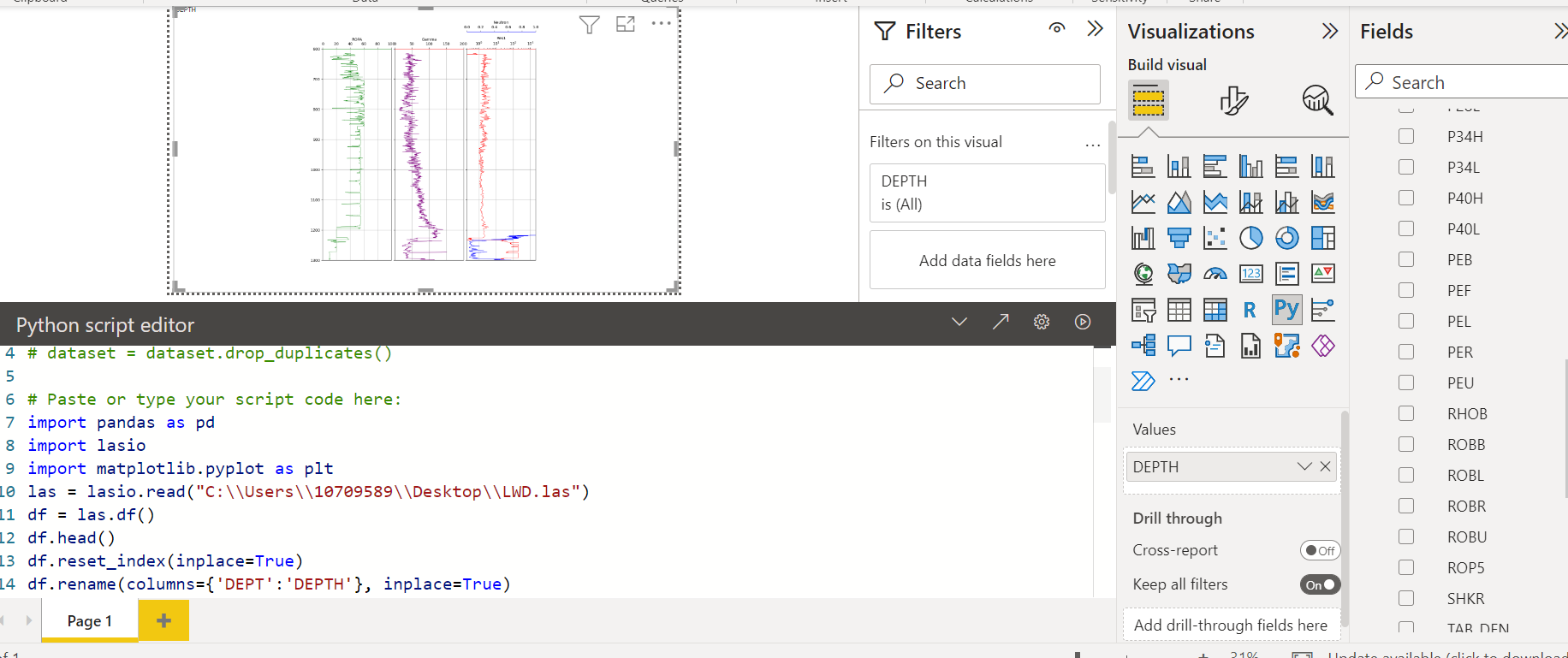 Lasio Library in python script in Power BI service - Microsoft Q&A