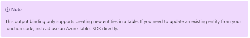 Update/Delete Table entries in HttpTrigger (Java) - Microsoft Q&A Update/Delete Table entries in HttpTrigger (Java) - Microsoft Q&A