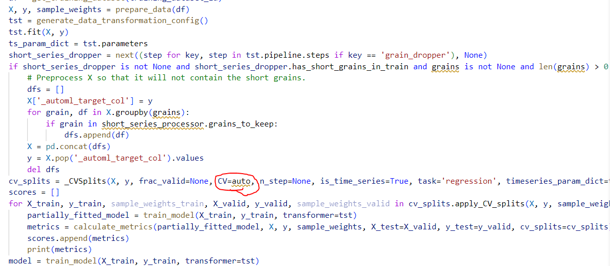 Error in Automated ML for Time Series forecasting - Microsoft Q&A