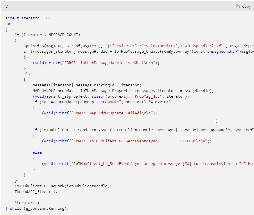 Getting Connection Status Azure Iothub Client Microsoft Qanda
